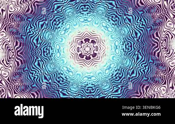 Ornate mandala loop background. Seamless Multicolor Kaleidoscope Flower ...