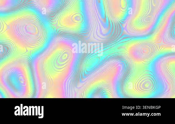 Loop of holographic texture with neon and pastel gradient colors ...