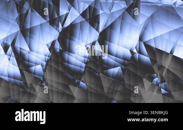 Abstract blue geometric pattern background animation, triangles ...