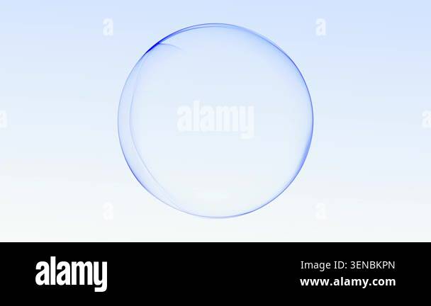Transparent blue glass intro sphere in 4K 60fps loop, clean light ...