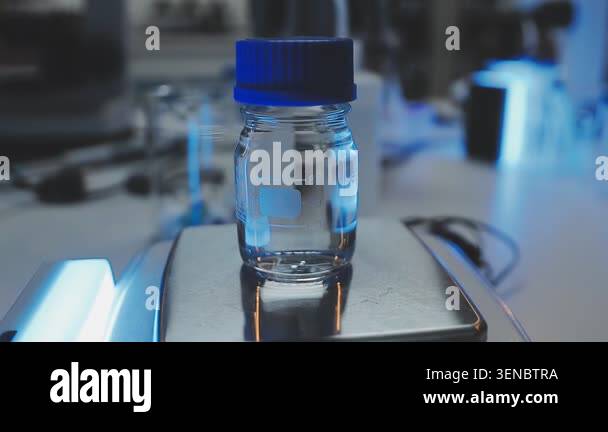laboratory glass on background Stock Video Footage - Alamy