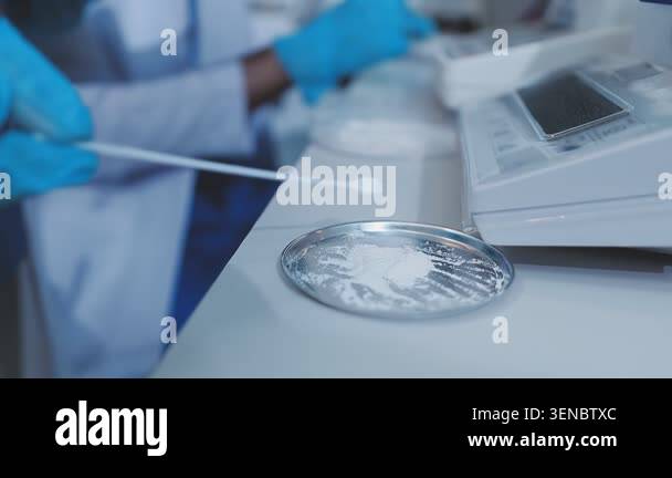 scientist doing experiments in laboratory, closeup Stock Video Footage ...