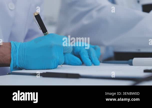 doctor in blue medical gloves and white medical gloves Stock Video ...