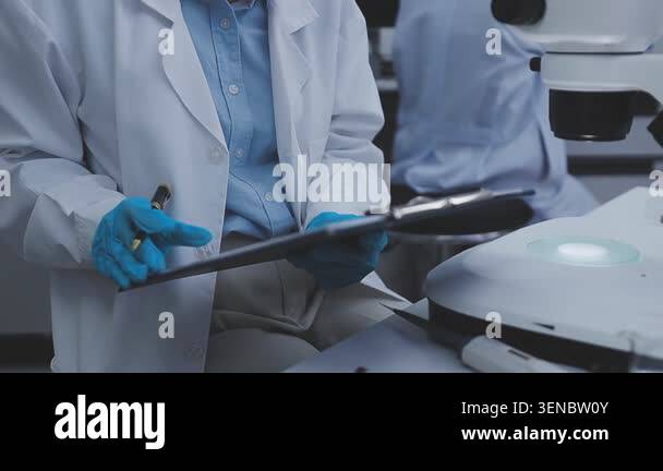 scientist working at laboratory Stock Video Footage - Alamy