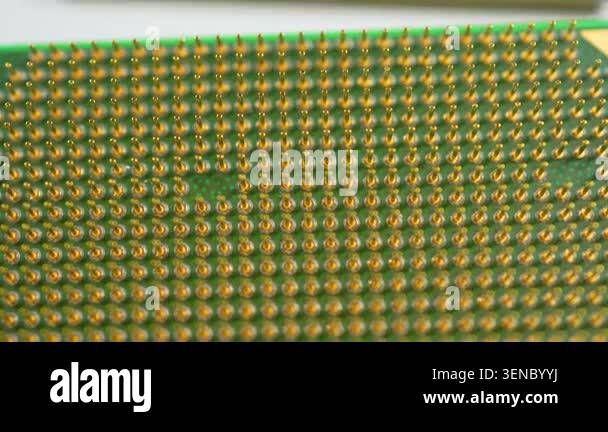 CPU in row close up, concept of semiconductor and microchips shortage ...