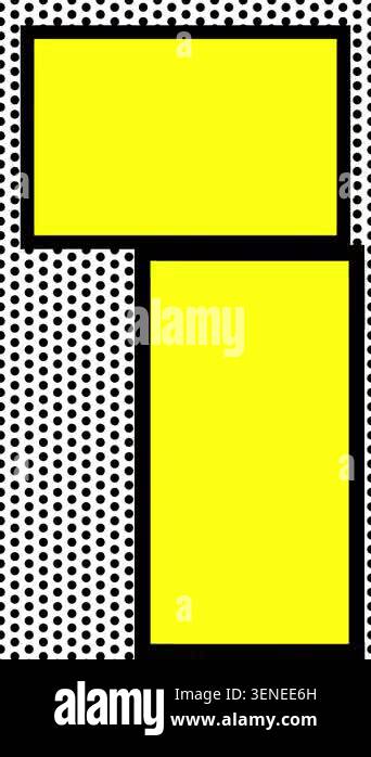 Pop Art Comic Panel Frame Animation Vertical Background Video Stock ...