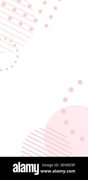 Looping Vertical Abstract Frame Animation with Rotating Circle Motifs ...