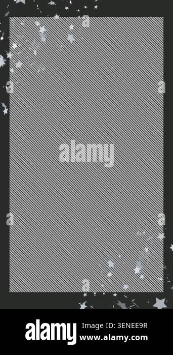 Stylish Black Striped Frame Background with Rotating Sparkling Star ...