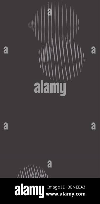 Hand Drawn Striped Circle Motifs Floating Up on Brown Background ...