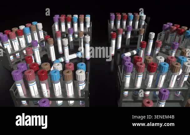 Test Tube Background and Loop Stock Video Footage - Alamy