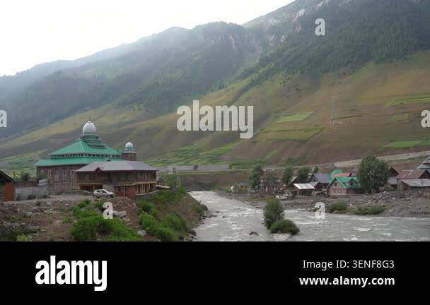 Mountains river in Himalayas, Jammu and Kashmir, India Stock Video ...