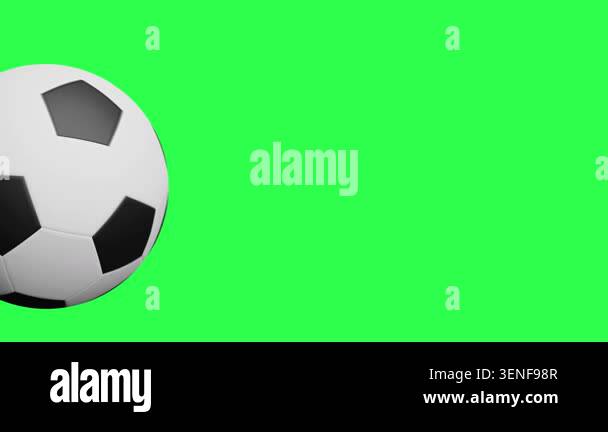 A football revealing 2026 on the green screen background, 4k animation ...