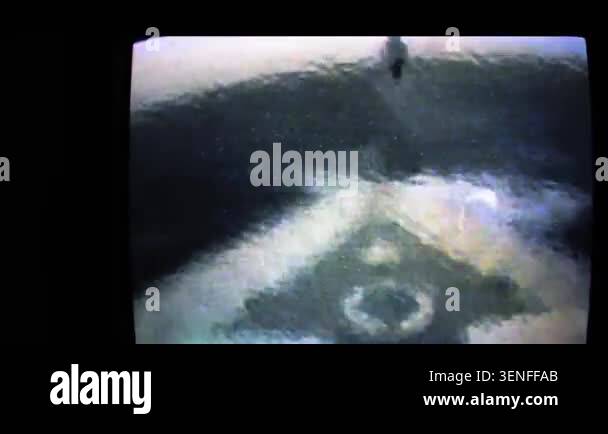 Amateur video ship is wrecked by a storm, the nose of the ship dives ...