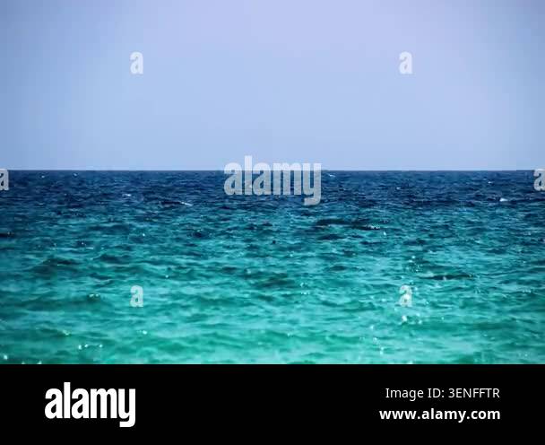 Animation of the turquoise sea, background water with waves. Beautiful ...