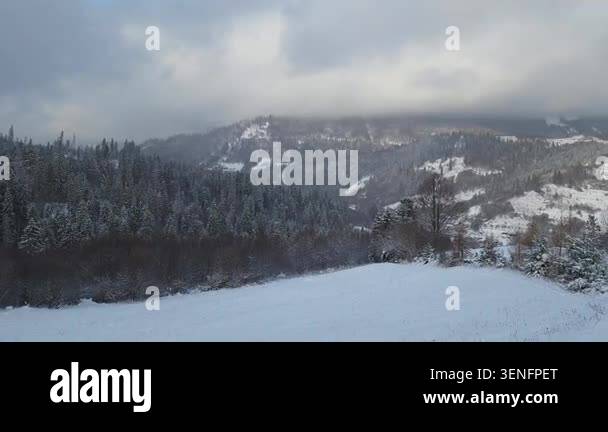 a beautiful winter landscape in the mountains Stock Video Footage - Alamy