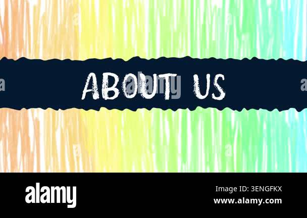 About Us text written over colorful animated background Stock Video ...