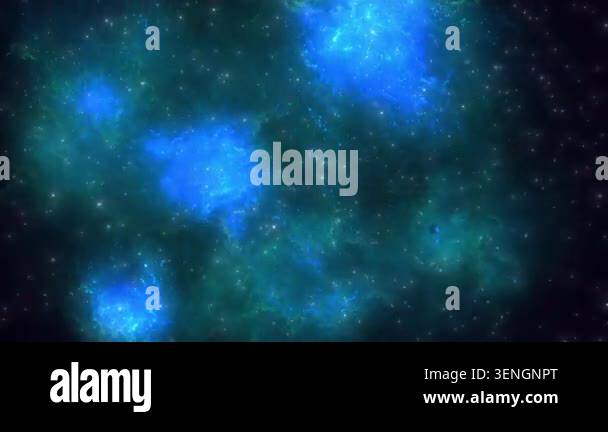 Animated journey through a vast starfield. Camera flies past vibrant ...