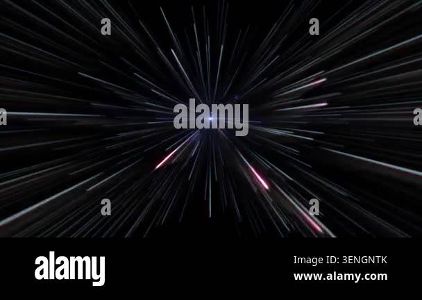 Seamless loop animation of traveling through a starfield at high speed ...