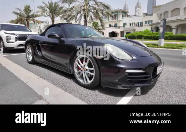 Dubai, UAE - June 02, 2026: Row of luxury supercars including ...
