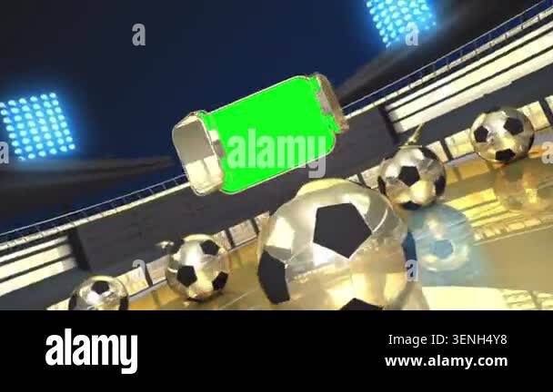 Soccer game intro green screen Stock Video Footage - Alamy
