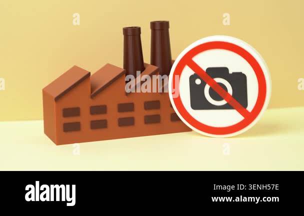 Industrial plant with a ban on photography due to high security ...