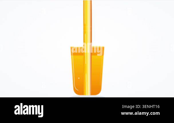 Fresh juice pour animation with flowing liquid and healthy beverage ...