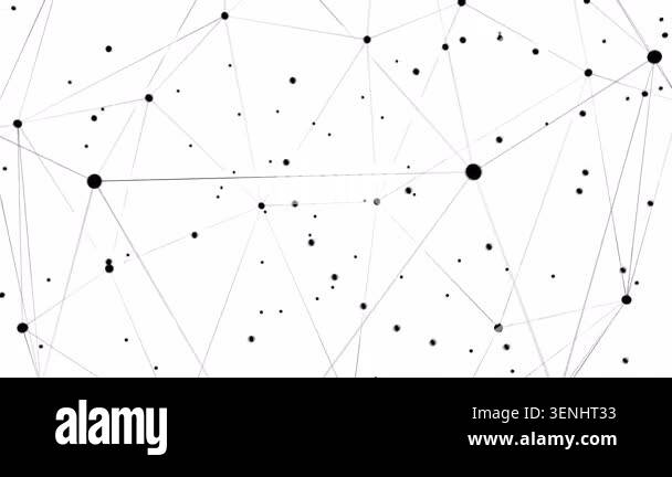 Dots connected by lines. Technology abstract sphere. Minimalist plexus ...