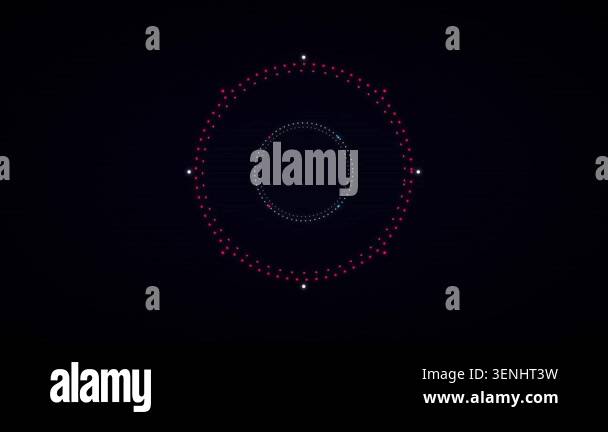 Circular Fireworks Ring Animation Featuring Expanding Layers, Spark ...