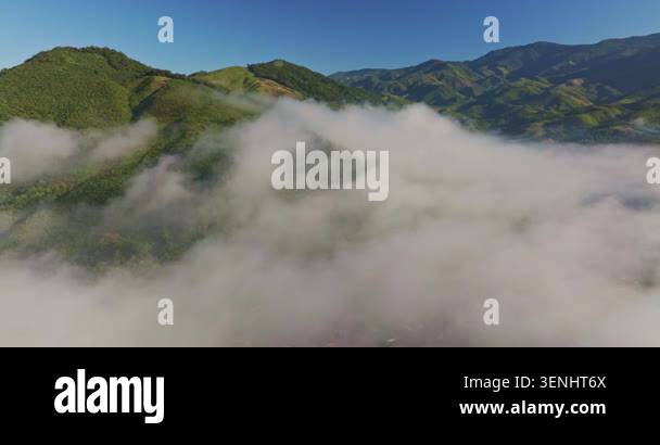 Aerial Landscape of a Tropical Island Coastline Stock Video Footage - Alamy