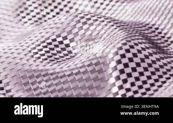 Abstract background featuring a seamless loop of a metallic purple grid ...