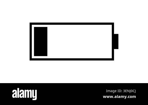 Battery Charging Animation Icon Graphic Energy Power Level Indicator ...