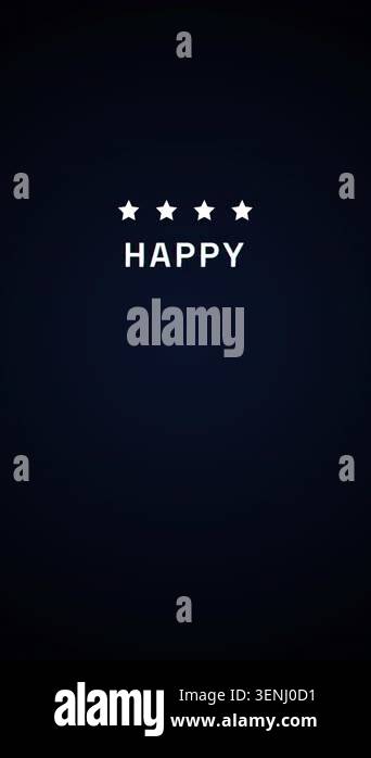 animated typographic Happy 4th of July Independence Day Stock Video ...