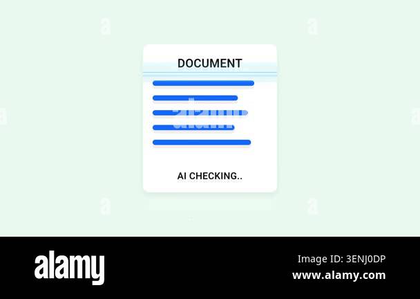 Artificial Intelligence Document Verification System Scanning Process ...