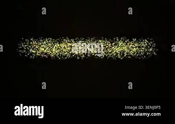 Golden glitter particles forming congratulations text animation on ...