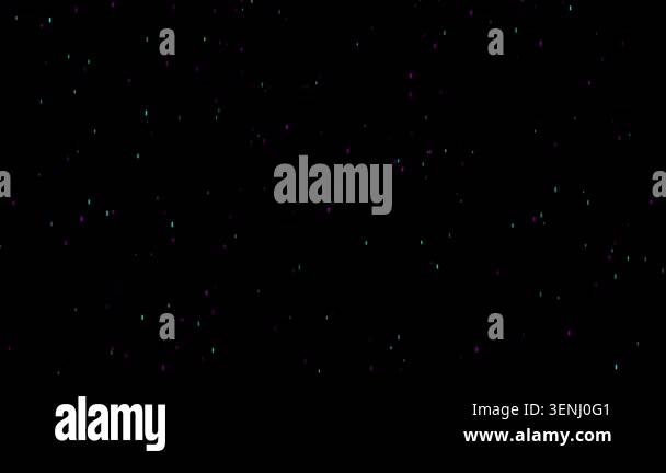 Abstract digital particles flowing across a dark background, technology ...
