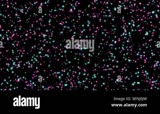 Animated glowing particles forming Happy Holidays text on black ...