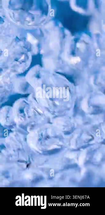 Super Slow Motion Rising Blue Bubbles , Energetic Stock Video Footage ...