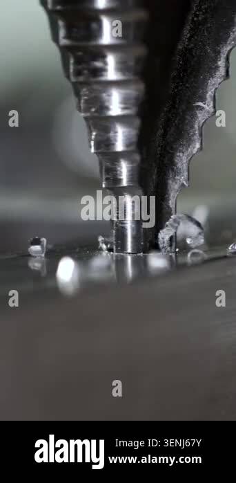 Super Slow Motion Super Slow Motion Step Drill Forming Micro Burrs ...
