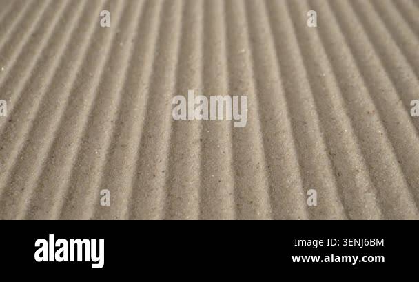Cinematic Sand Texture Slider Slow Pan, Rhythmic Narrow Grooves Across ...