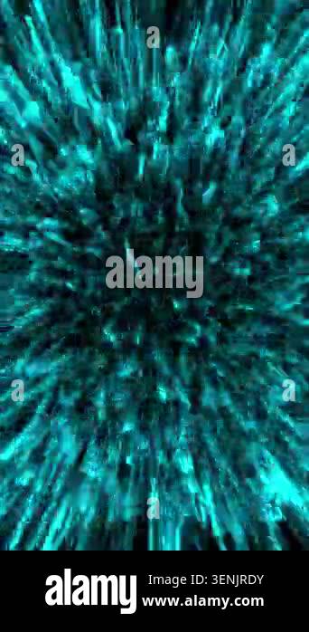 vertical, social media, reels, 9:16.Pulsating abstract cyan energy form ...