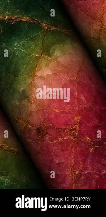 Striking Watermelon Tourmaline columns rotating to capture the distinct ...