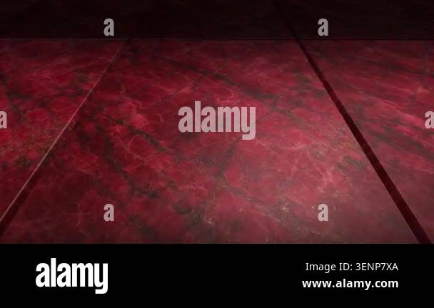 Exquisite movement over natural Rubellite tiles with mineral deposits ...