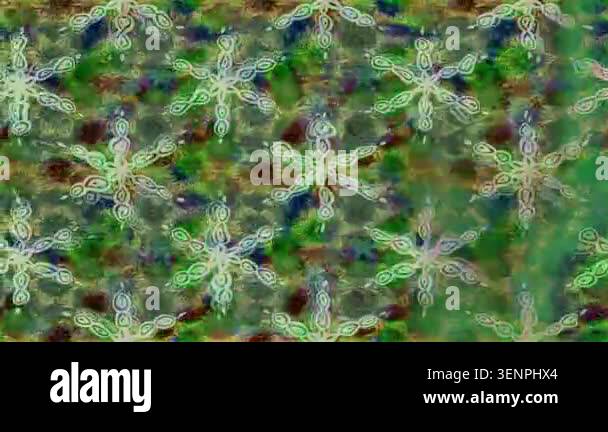 Motion footage background with colorful elements. Flowers. Vintage ...