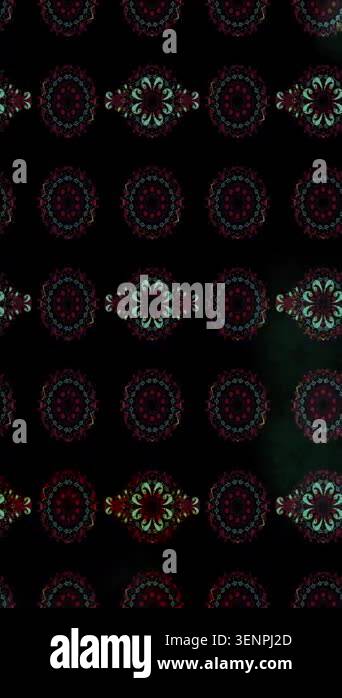 Motion footage background with colorful elements. Flowers. Vintage ...