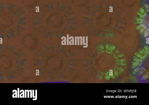 Motion footage background with colorful elements. Flowers. Vintage ...