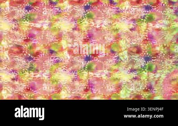 Motion footage background with colorful elements. Flowers. Vintage ...