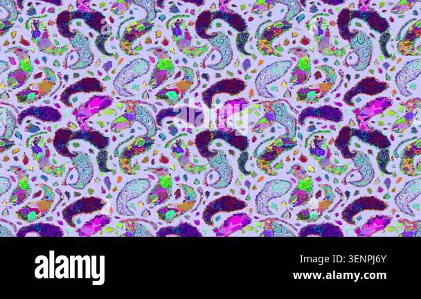 Motion footage background with colorful elements. Flowers. Vintage ...