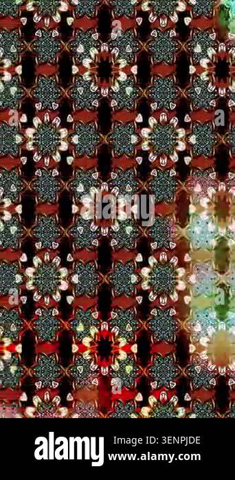 Motion footage background with colorful elements. Flowers. Vintage ...