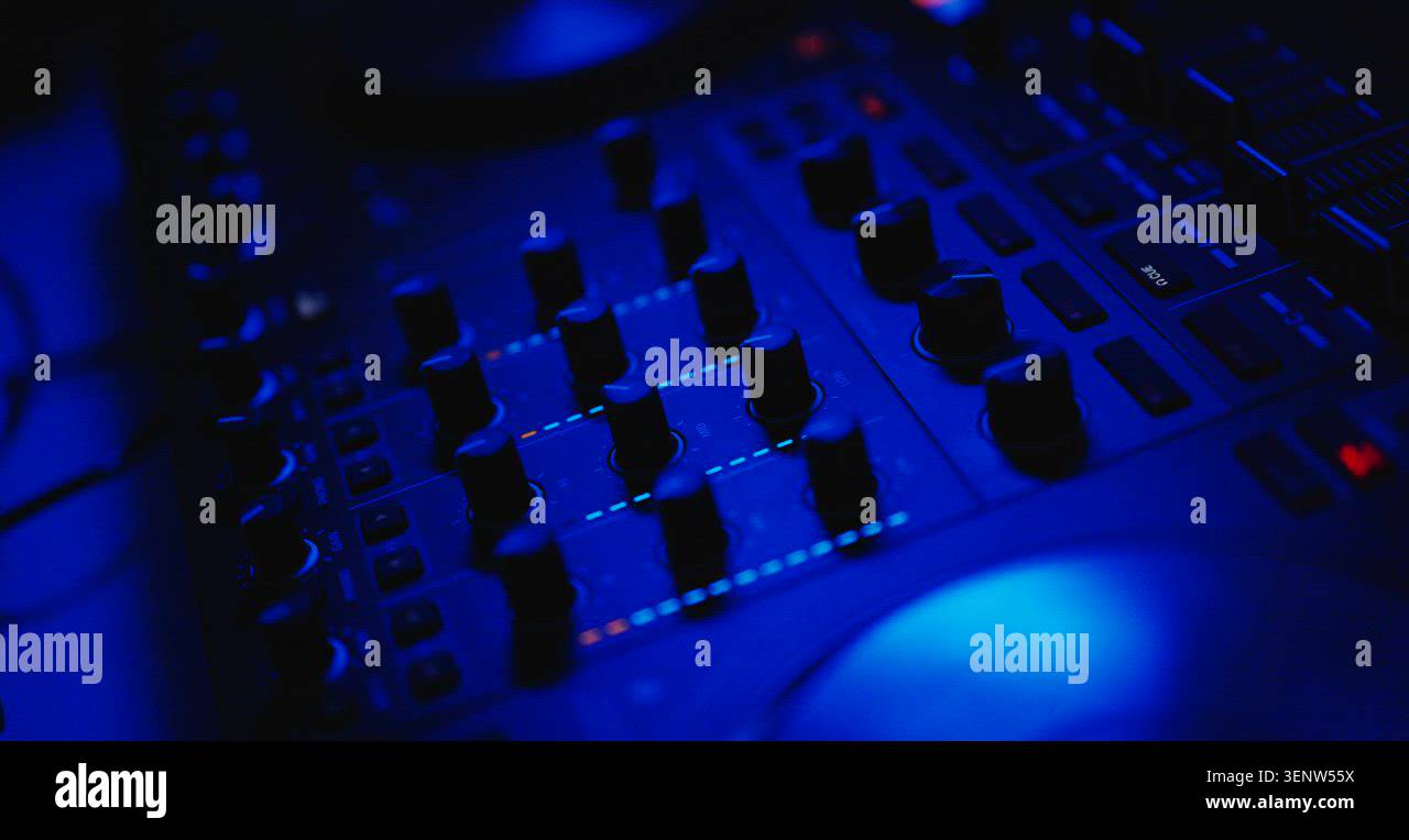 DJ mixing music Stock Video Footage - Alamy