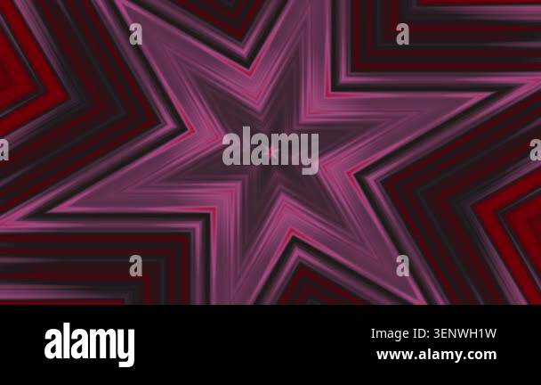 Abstract crimson geometric star tunnel with cinematic motion background ...